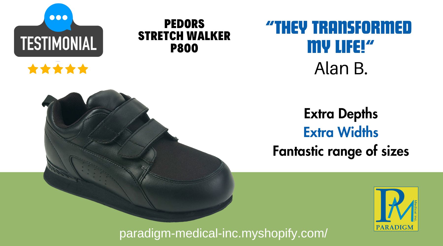 The Best Extra Depth Shoe for Very Swollen Feet & Hard to Fit Feet, be